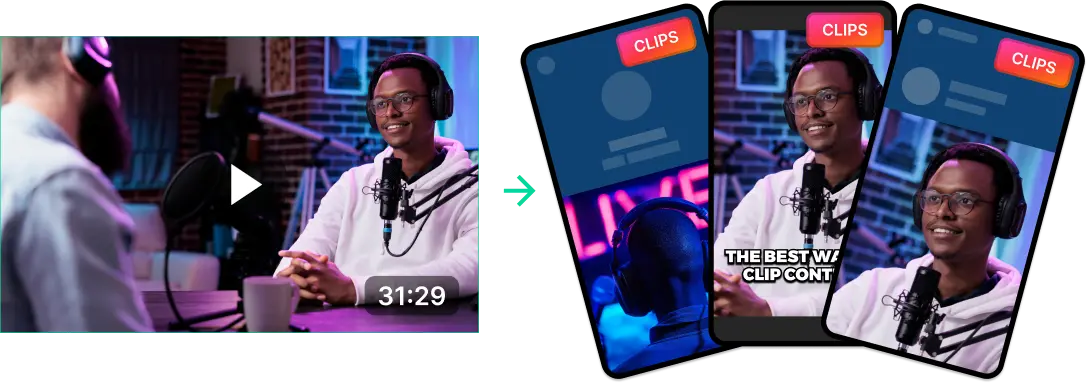 Podcast Clip Maker Free AI Tool Online | LiveLink AI
